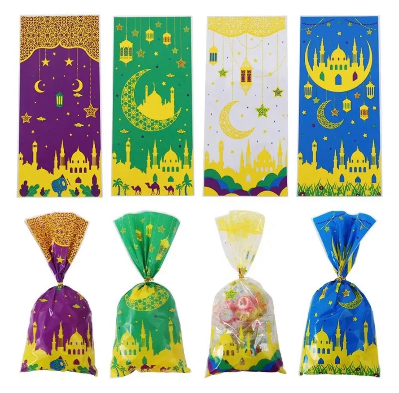 100 Pieces Ramadan & Eid Mubarak Party Bags – Middle Eastern Boutique