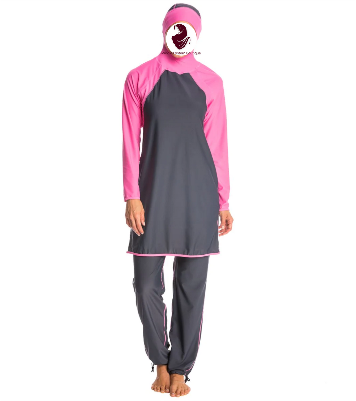 Middle Eastern Boutique Modest Swimsuit with hijab, Islamic Swimsuit